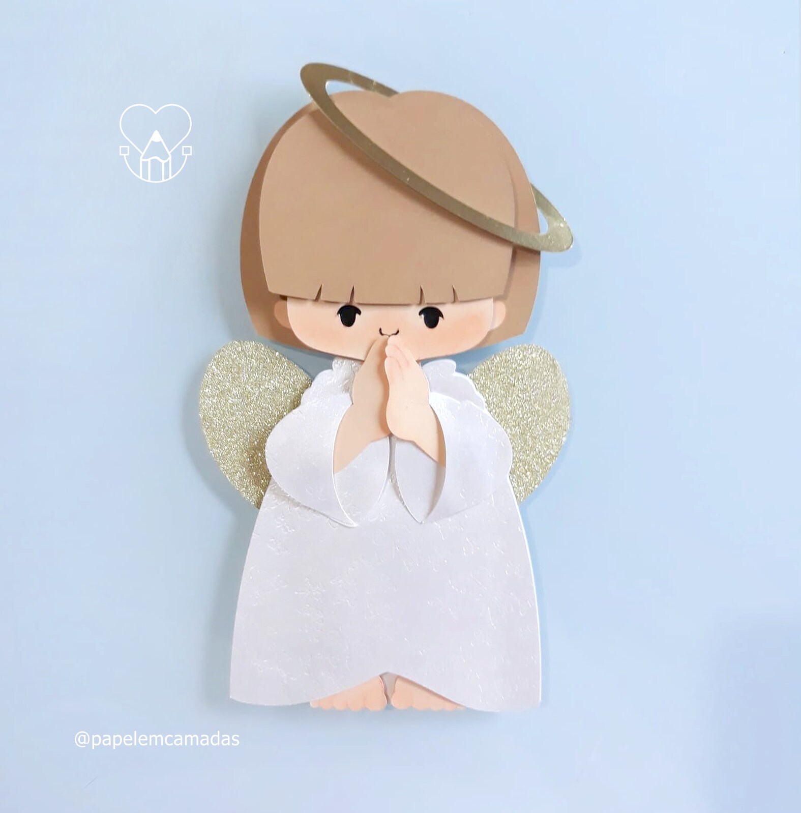 Layered Angel, Cutting File, Template, Christmas Angel, Svg, Dxf, Png ...