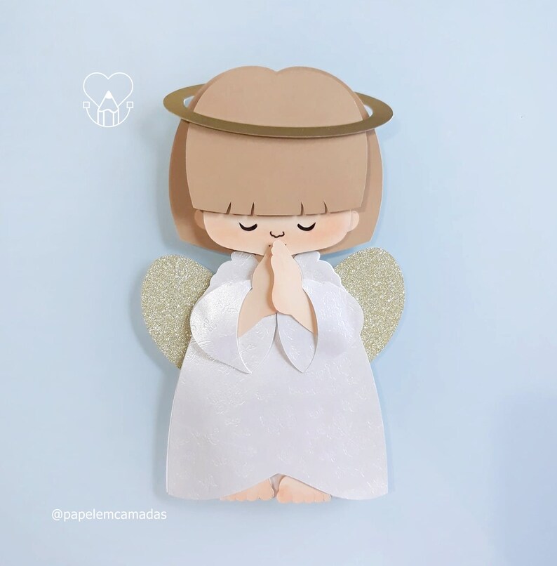 Layered Angel, Cutting File, Template, Christmas Angel, Svg, Dxf, Png ...