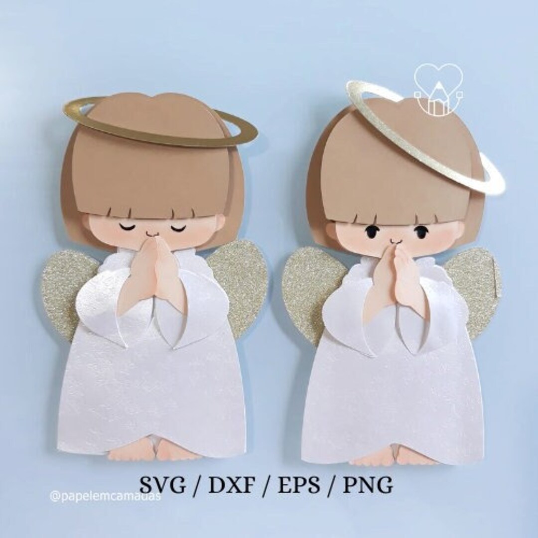 Layered Angel, Cutting File, Template, Christmas Angel, Svg, Dxf, Png ...