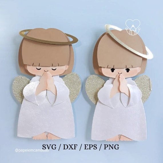 Layered Angel Cutting File Template Christmas Angel Svg - Etsy