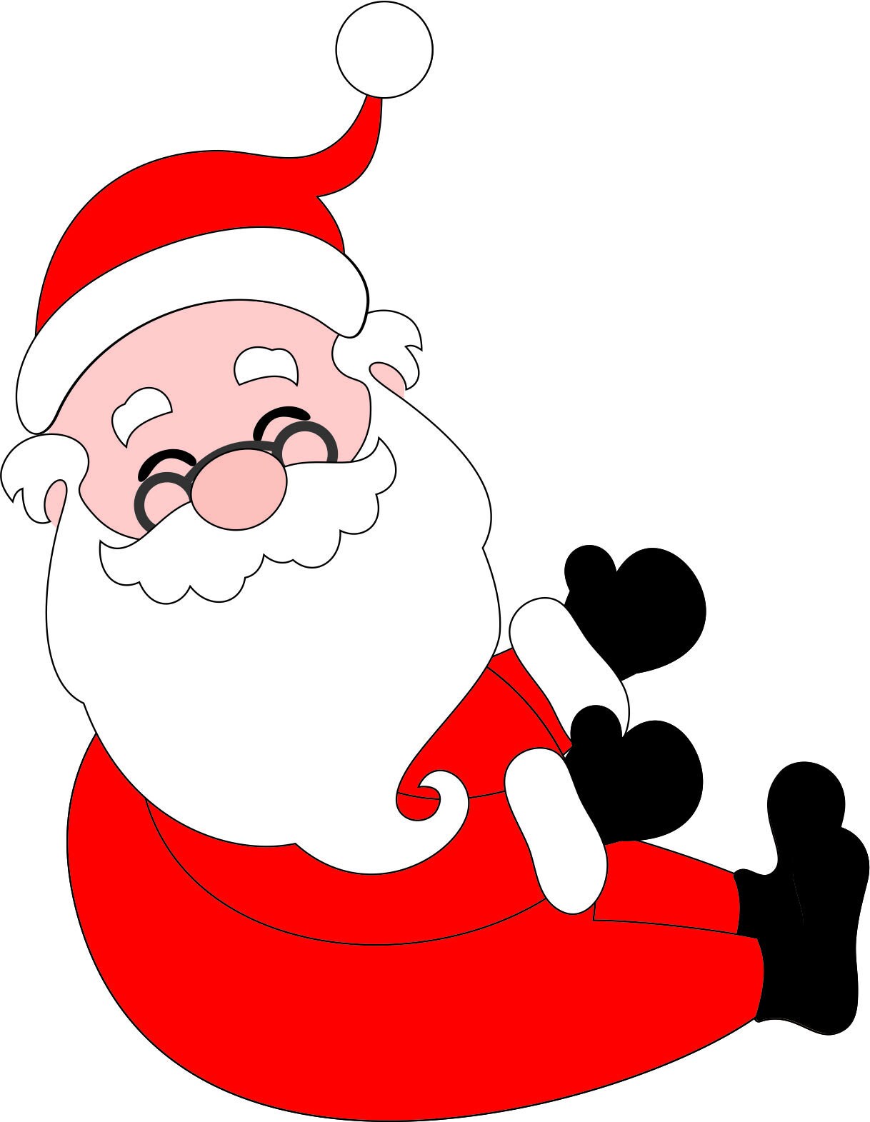 Santa Claus, Cutting File, Template, Layered, Paper Craft, Papercraft ...