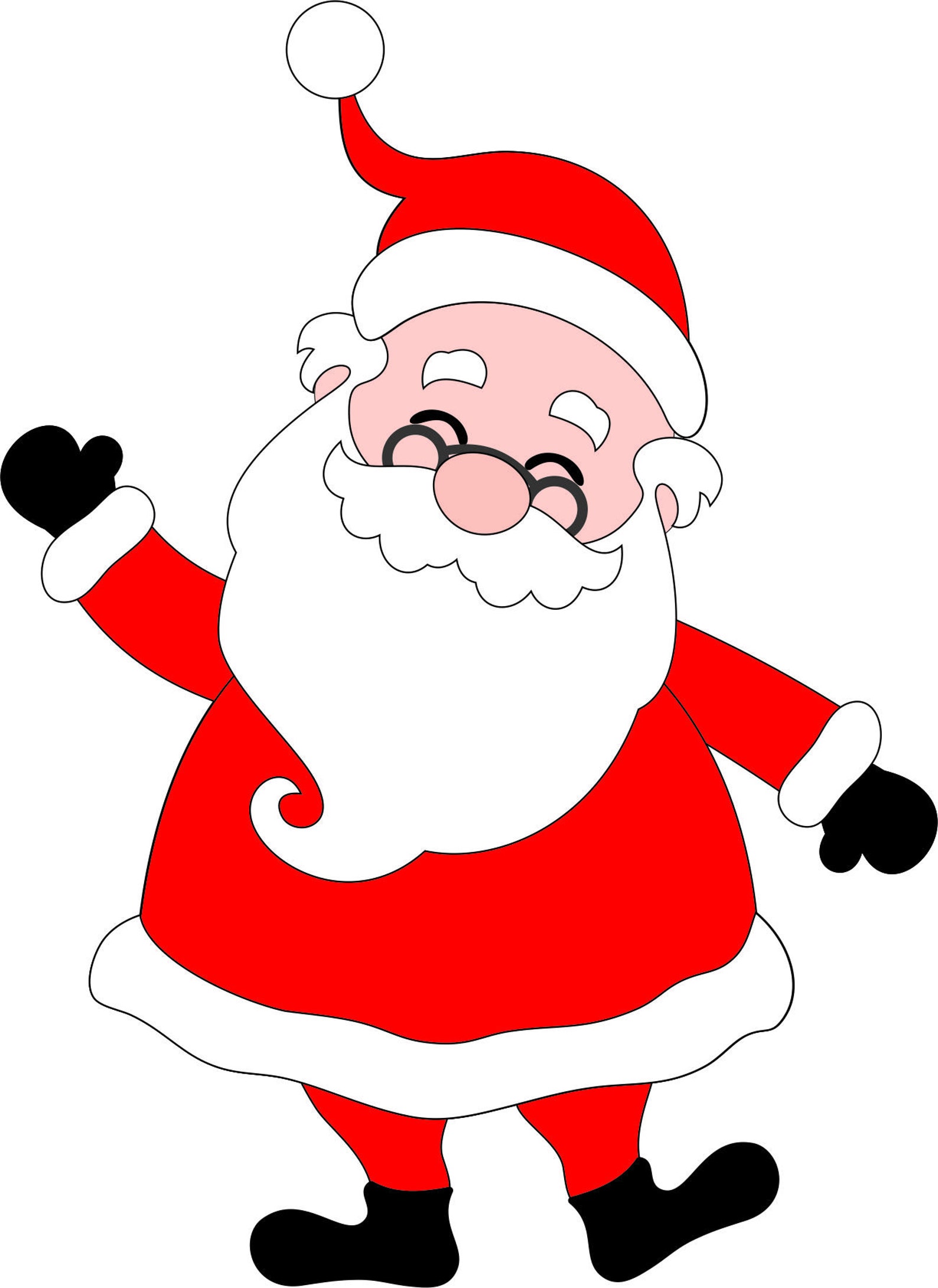 Santa Claus, Cutting File, Template, Layered, Paper Craft, Papercraft ...