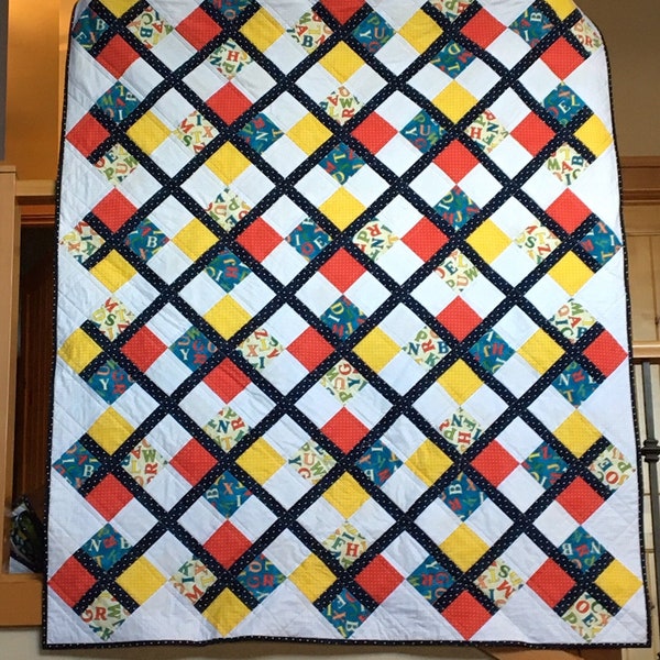 Primary Color Quilt - Etsy