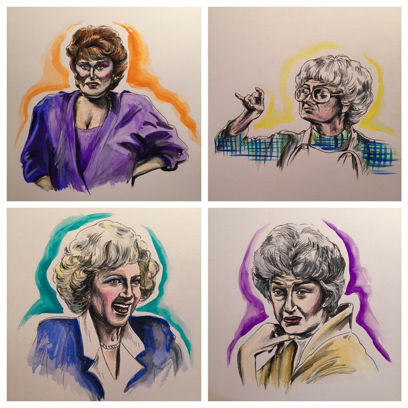 The Golden Girls (drawing) - Etsy