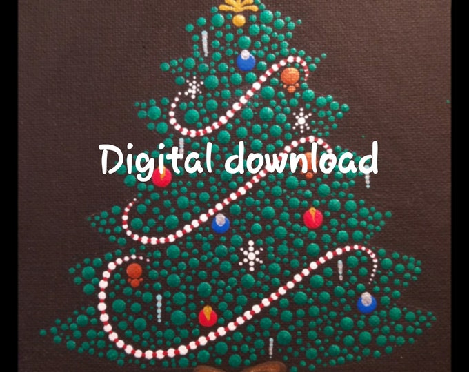 Dot Art Christmas Tree Design ~ Christmas Tree Dot Art ~ Pattern by ...