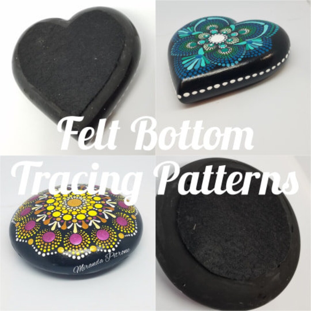 Printable Pattern to Trace Felt Bottoms for Handmade Stones - Etsy