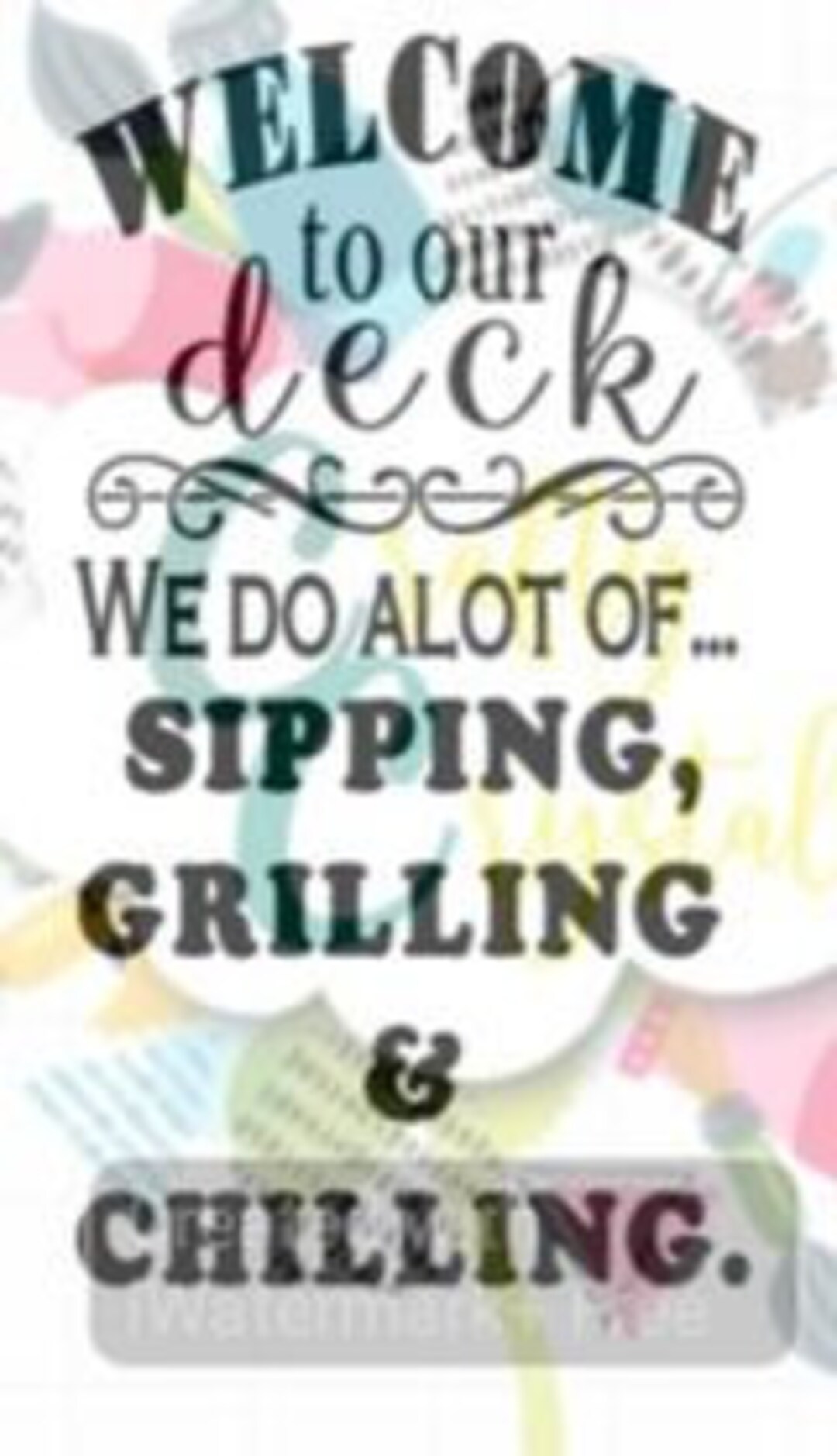 Welcome to Our Deck SVG, Instant Download, Cricut SVG, Silhouette SVG ...