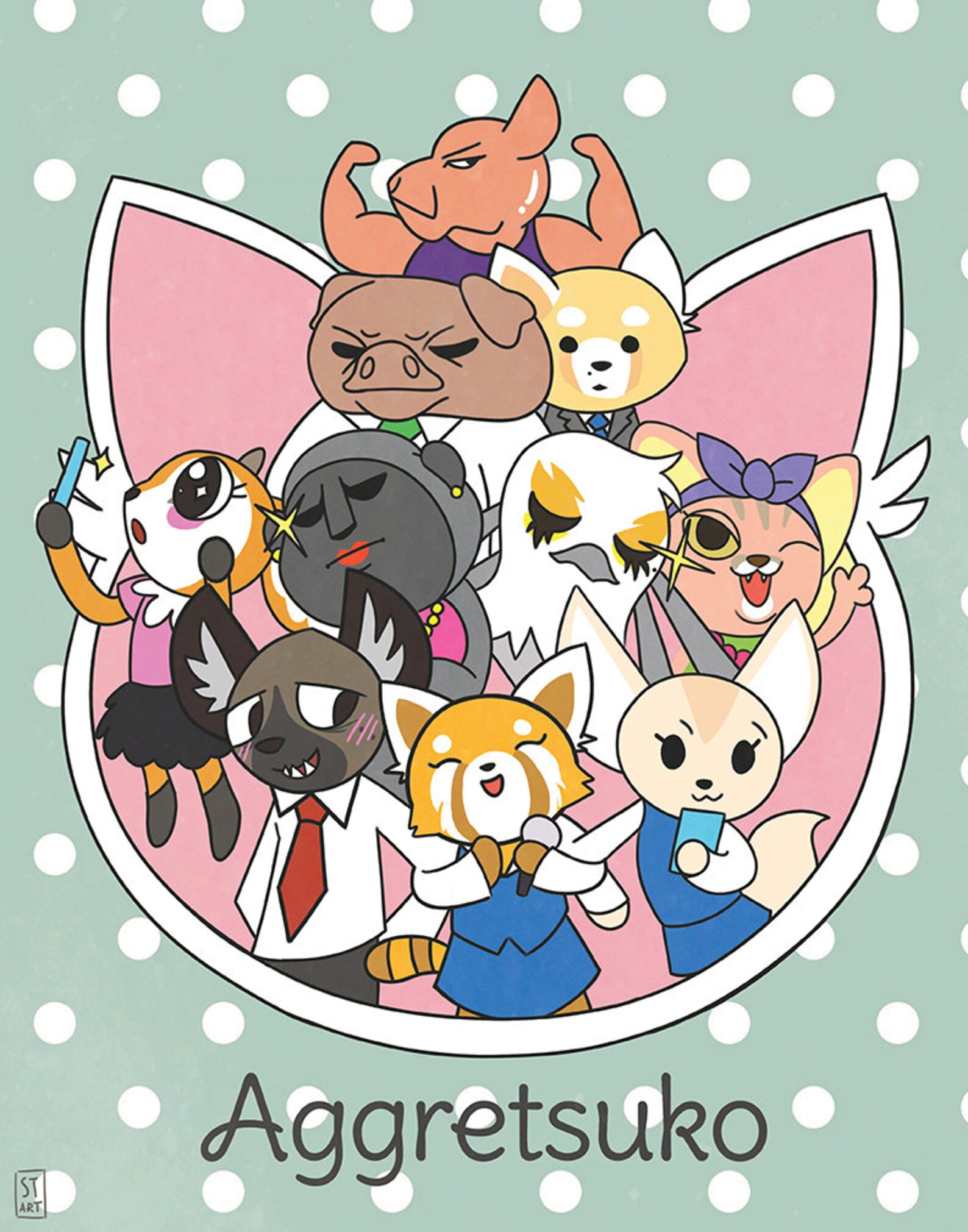 Aggretsuko Cast Photo | Etsy