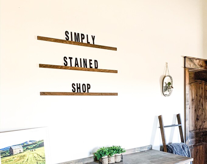 Wood Letter Board Oversized Memo Board Letter Ledge Farmhouse Decor ...