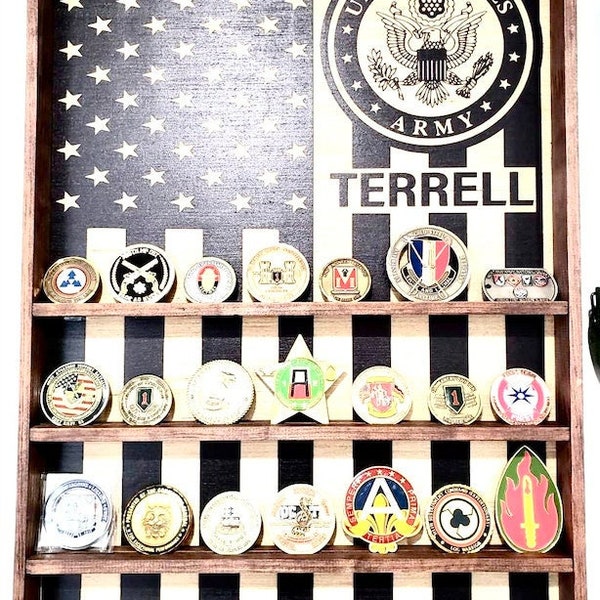 Military Coin Display - Etsy