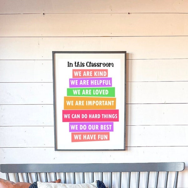 Classroom Wood Sign - Etsy