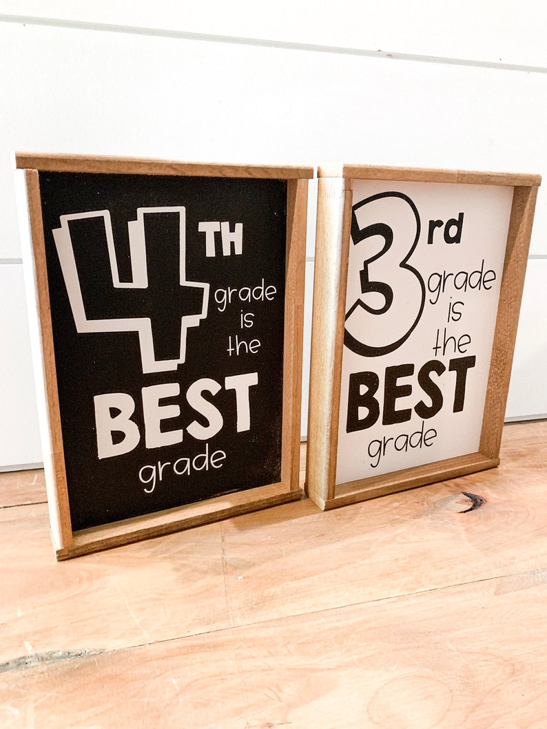 Grade Level Signs Back to school classroom signs teacher | Etsy