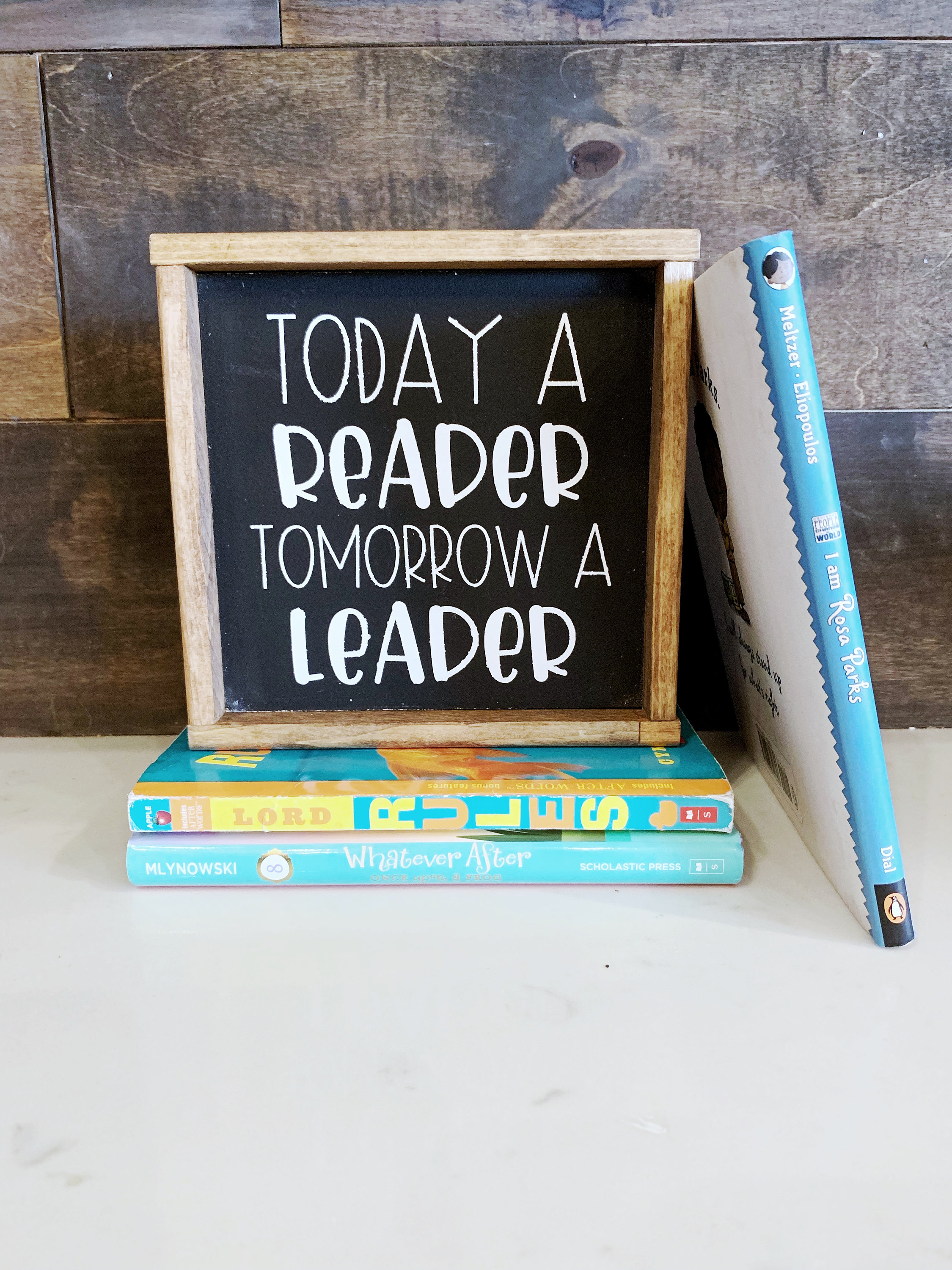 Today A Reader Tomorrow A Leader Wood Teacher Sign Classroom | Etsy