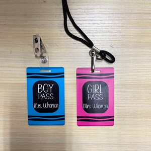 Acrylic Classroom Hall Passes - Etsy