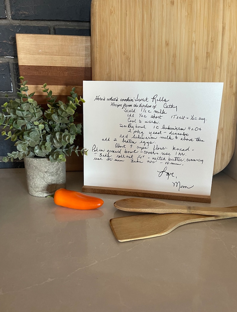 Your Handwritten Recipe/letter Transferred to Wood Sign - Etsy Canada