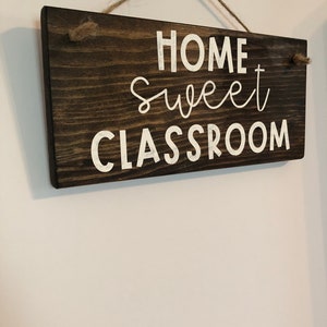 Home Sweet Classroom Sign Rustic Sign Classroom Sign Welcome Sign ...