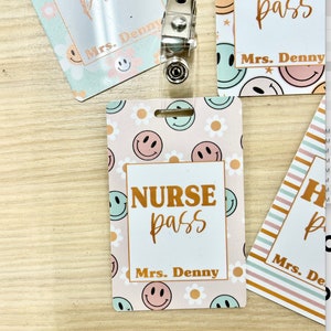 Retro Groovy Smiley Acrylic Classroom Hall Passes - Etsy