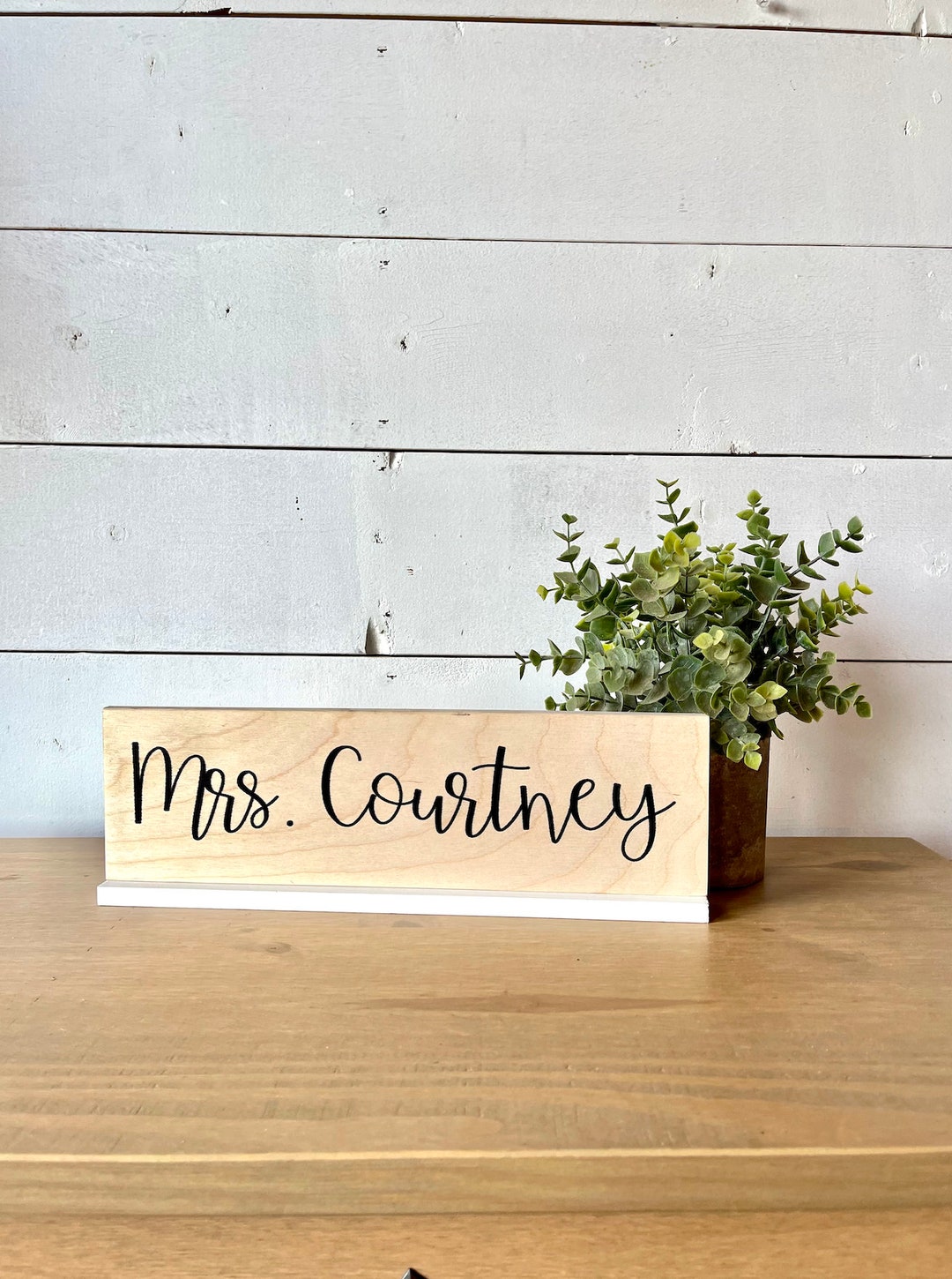 Personalized Teacher Desk Plate Name Plate Desk Plaque - Etsy