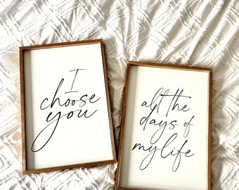 I Choose You Sign - Etsy