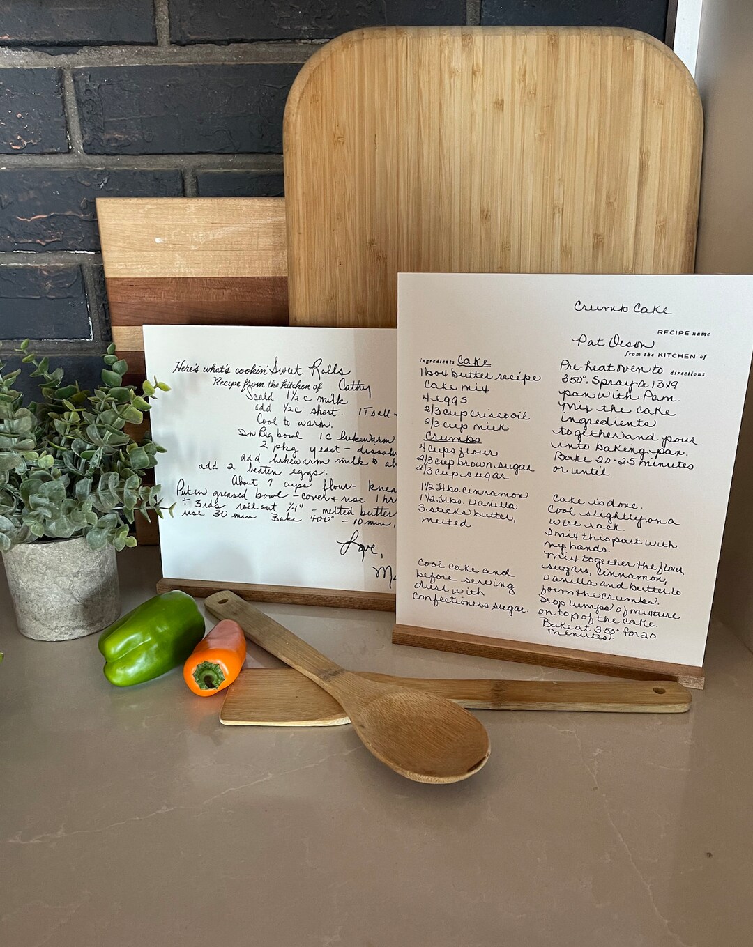 Your Handwritten Recipe/letter Transferred to Wood Sign - Etsy