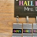 Black and Colorful Acrylic Classroom Hall Passes Set - Etsy
