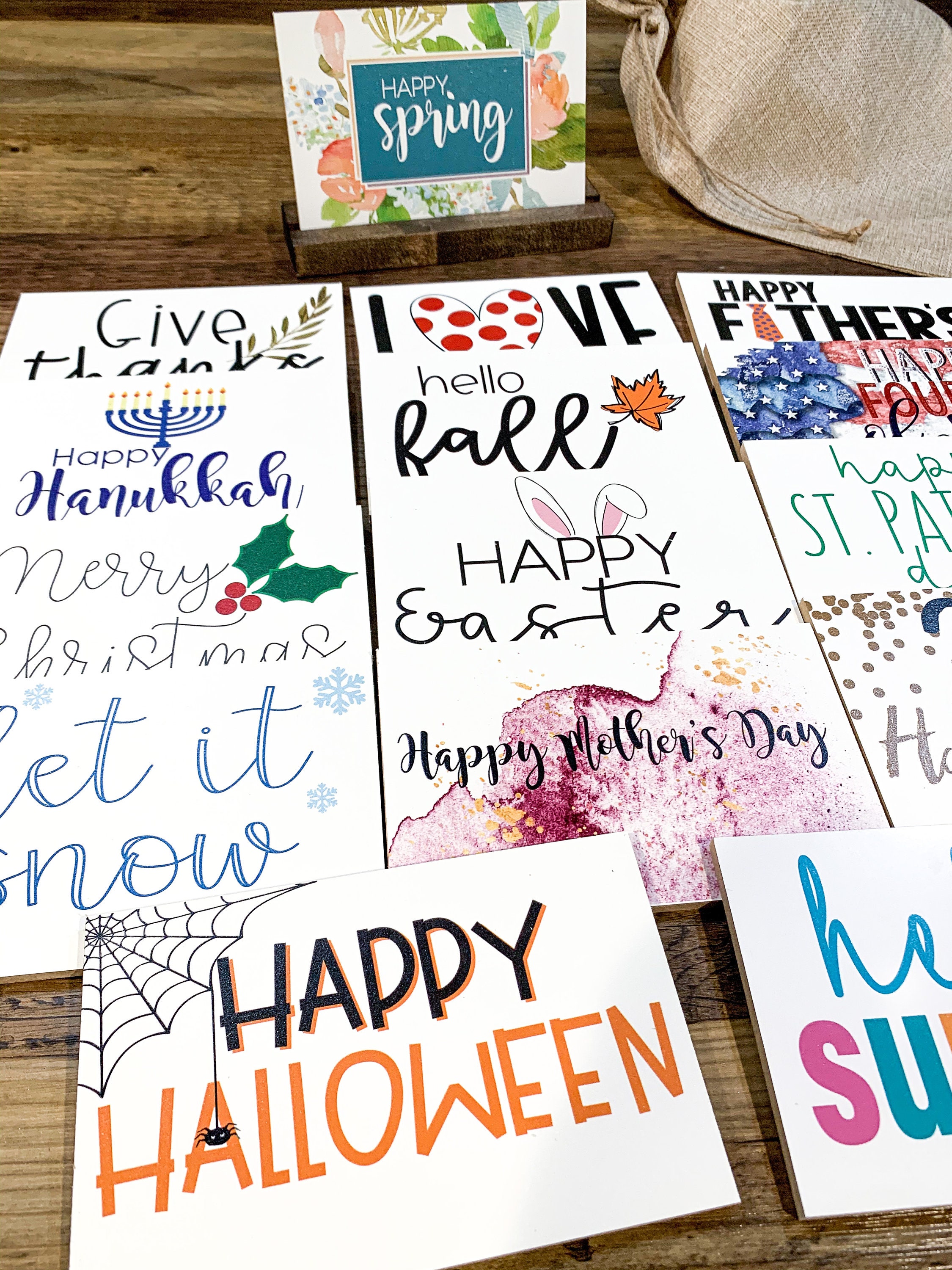 Seasonal Shelf Sitter Bundle Seasons Holidays Removable Shelf | Etsy