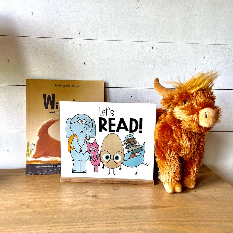 Lets Read Sign - Etsy