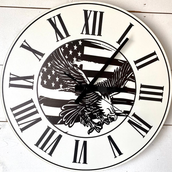 American Eagle Clock - Etsy
