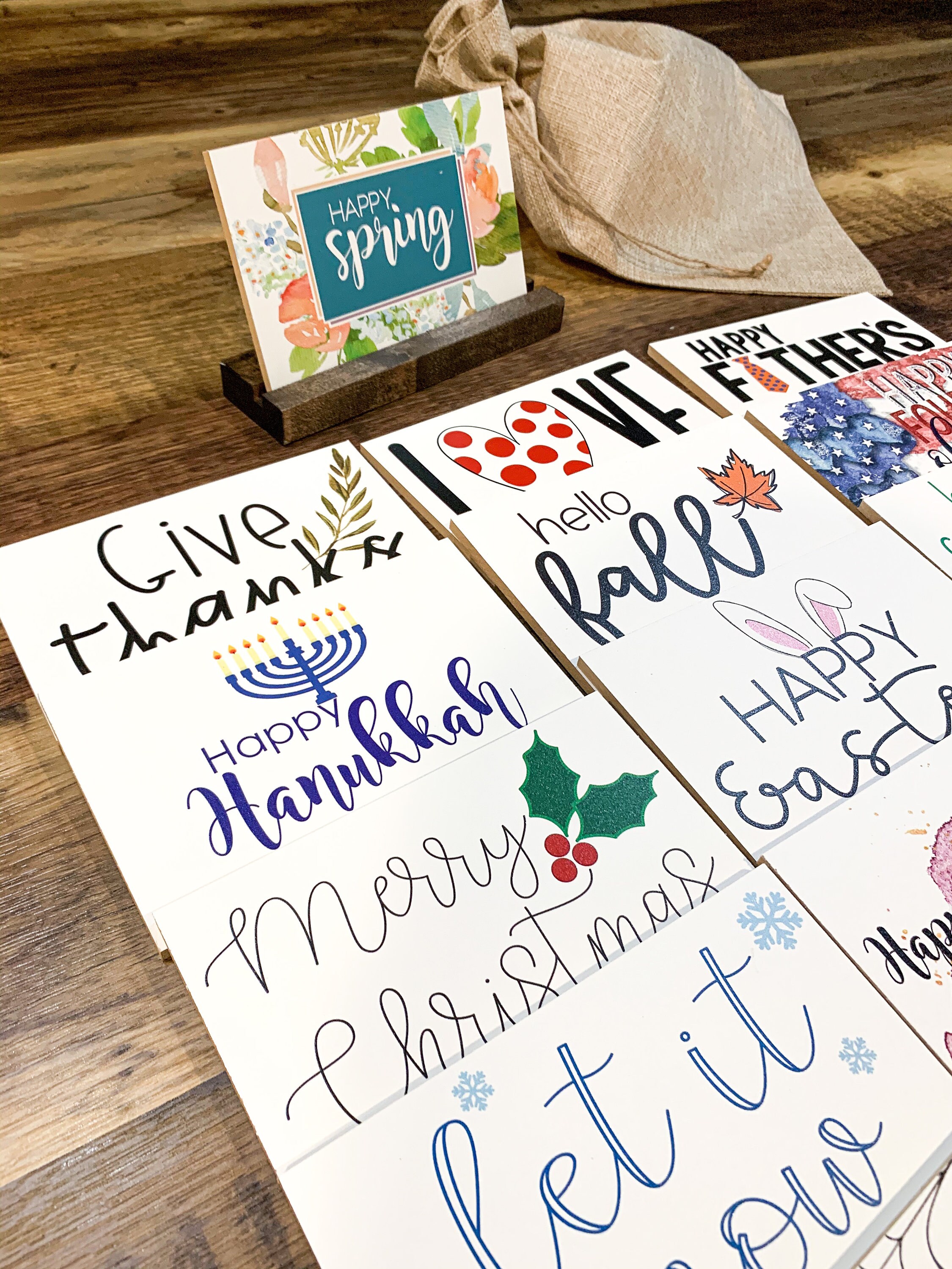 Seasonal Shelf Sitter Bundle Seasons Holidays Removable Shelf | Etsy