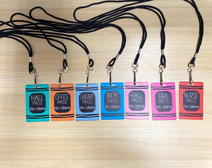 Acrylic Classroom Hall Passes - Etsy