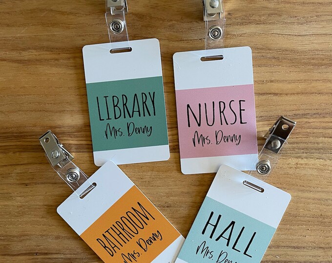 Hall Passes, Smiley Hall Passes, Retro Classroom, Boho Hall Passes - Etsy