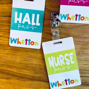 Bright Colorful Acrylic Classroom Hall Passes - Etsy