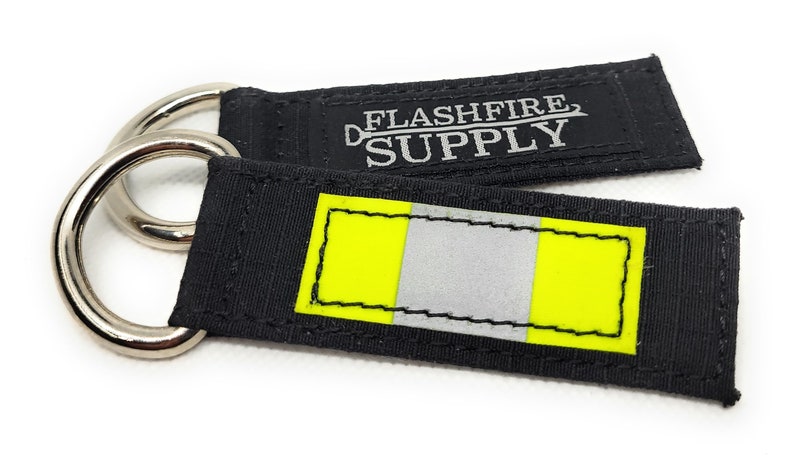 Firefighter Turnout Bunker Fabric Keychain | Porte-clés Pompier - Etsy