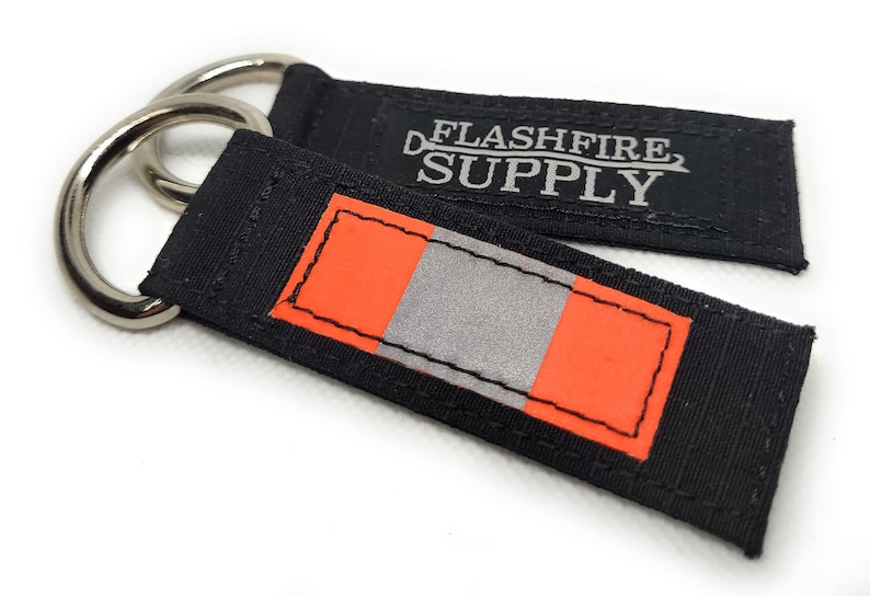 Firefighter Turnout Bunker Fabric Keychain | Porte-clés Pompier - Etsy