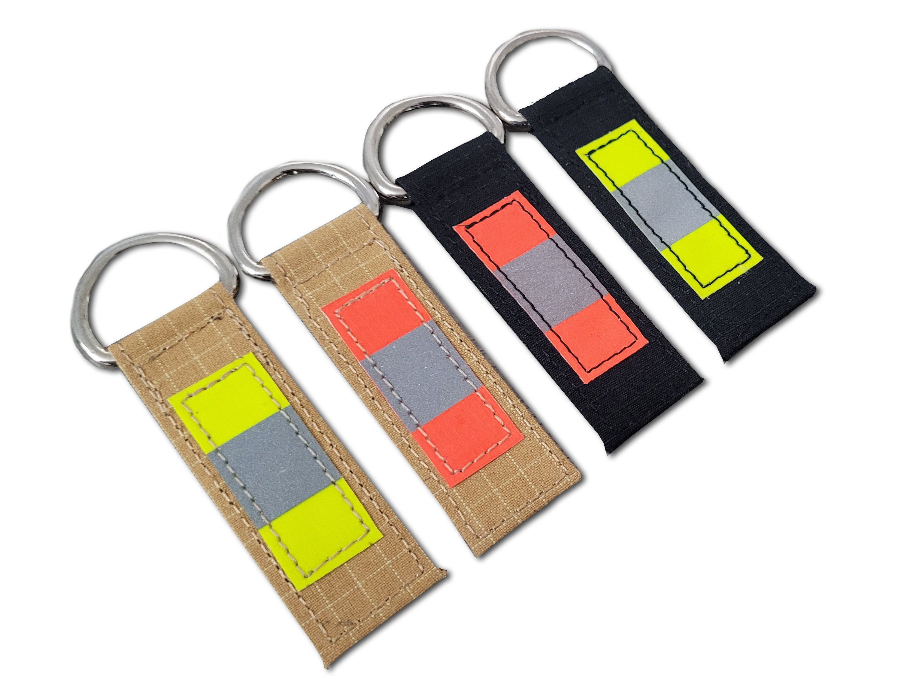 Firefighter Turnout Bunker Fabric Keychain | Porte-clés Pompier - Etsy