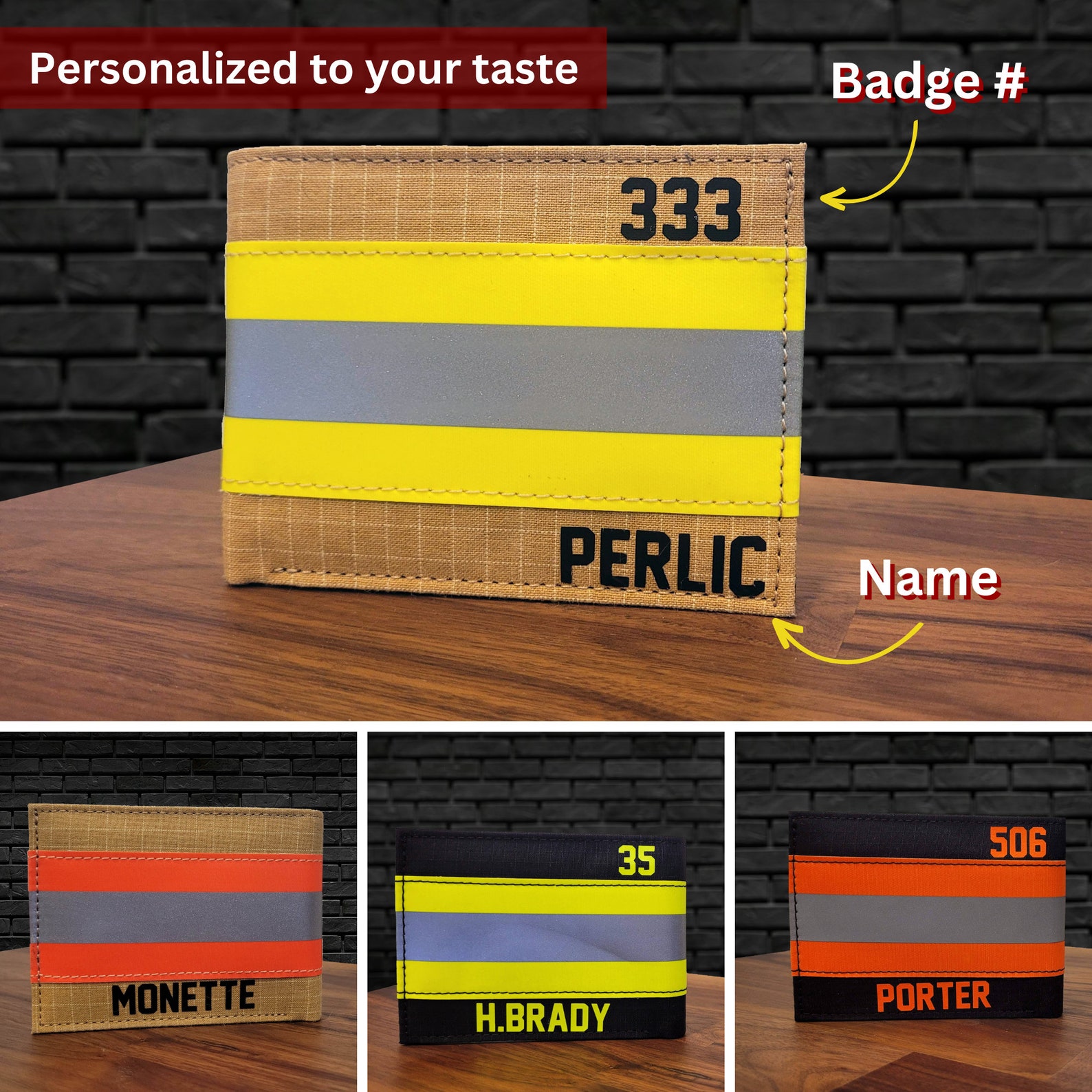 Firefighter Wallet Original Turnout Bunker Fabric Gift - Etsy