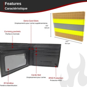 Firefighter Wallet Original Turnout Bunker Fabric Gift - Portefeuille ...
