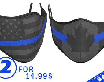 Blue Line Mask - Etsy