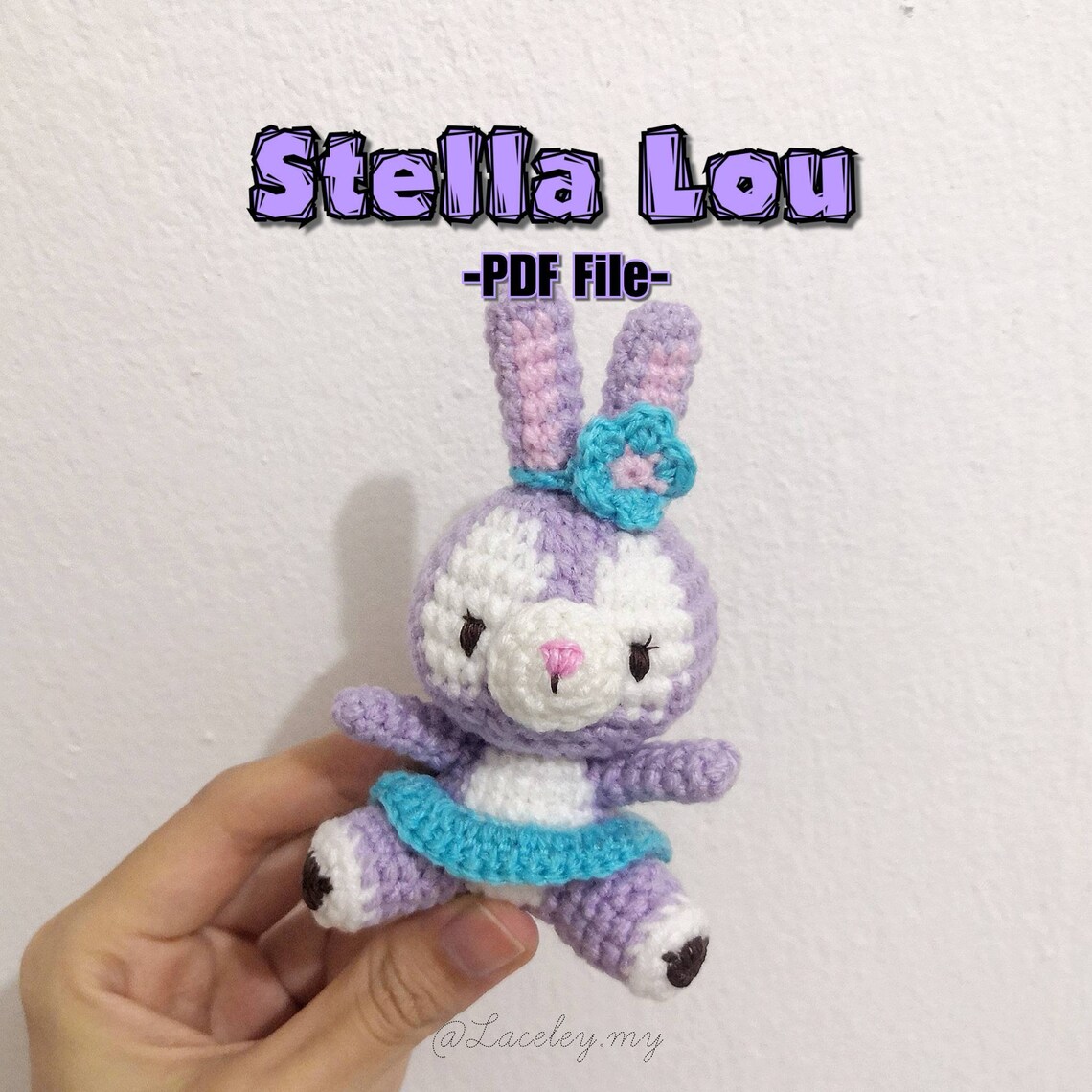 PATTERN PDF File : Stella Lou /rabbit Crochet Pattern Amigurumi Pattern ...