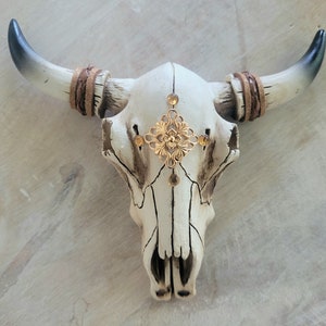 TEXAS Longhorn,western Wall Decor,cow Wall Decor,mini Steer Skull,faux ...