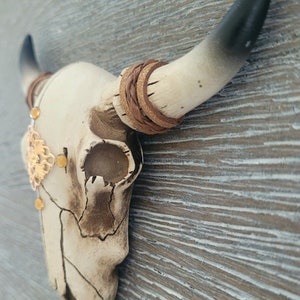 TEXAS Longhorn,western Wall Decor,cow Wall Decor,mini Steer Skull,faux ...