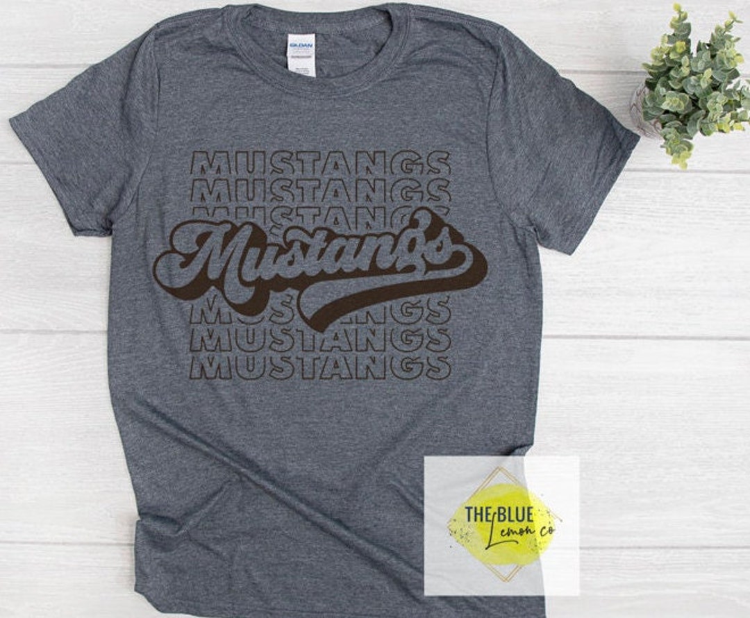 Homer Junior High, Mustangs, Retro Mustangs, Comfy and Soft Tee, Many ...