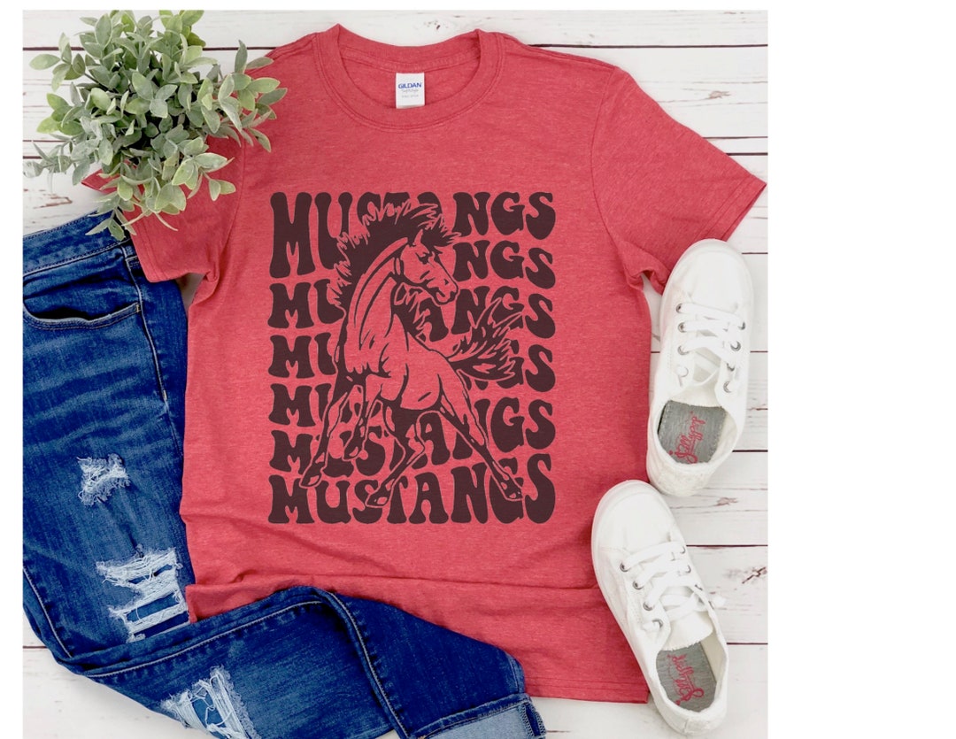 Homer Junior High, ADULT Mustangs,spirit Wear, Mustangs Repeated ...