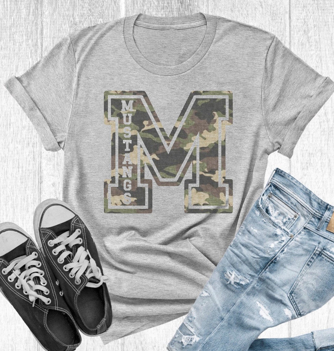 Homer Junior High, HJH, 33c ADULT and YOUTH, Camouflage Mustangs M - Etsy