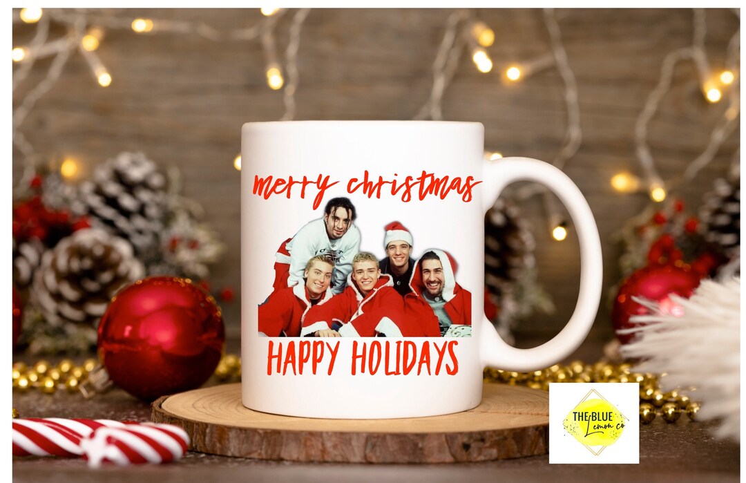 NSYNC Merry Christmas, Happy Holidays, NSYNC Fan, Christmas Mug ...