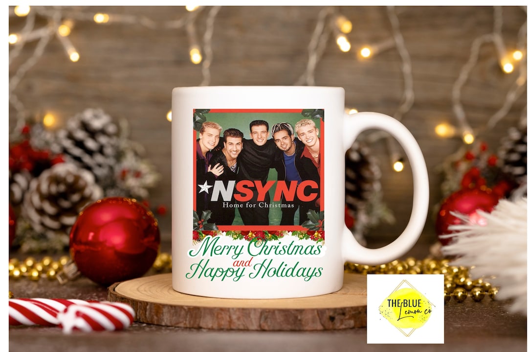NSYNC Merry Christmas, Happy Holidays, NSYNC Fan, Christmas Mug ...