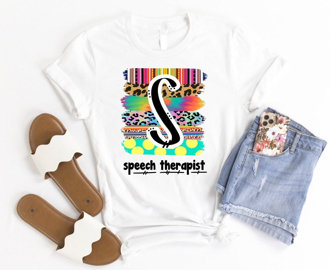 Speech Teacher, SLP, Color and Cute, Speech Language Pathologist Shirt ...