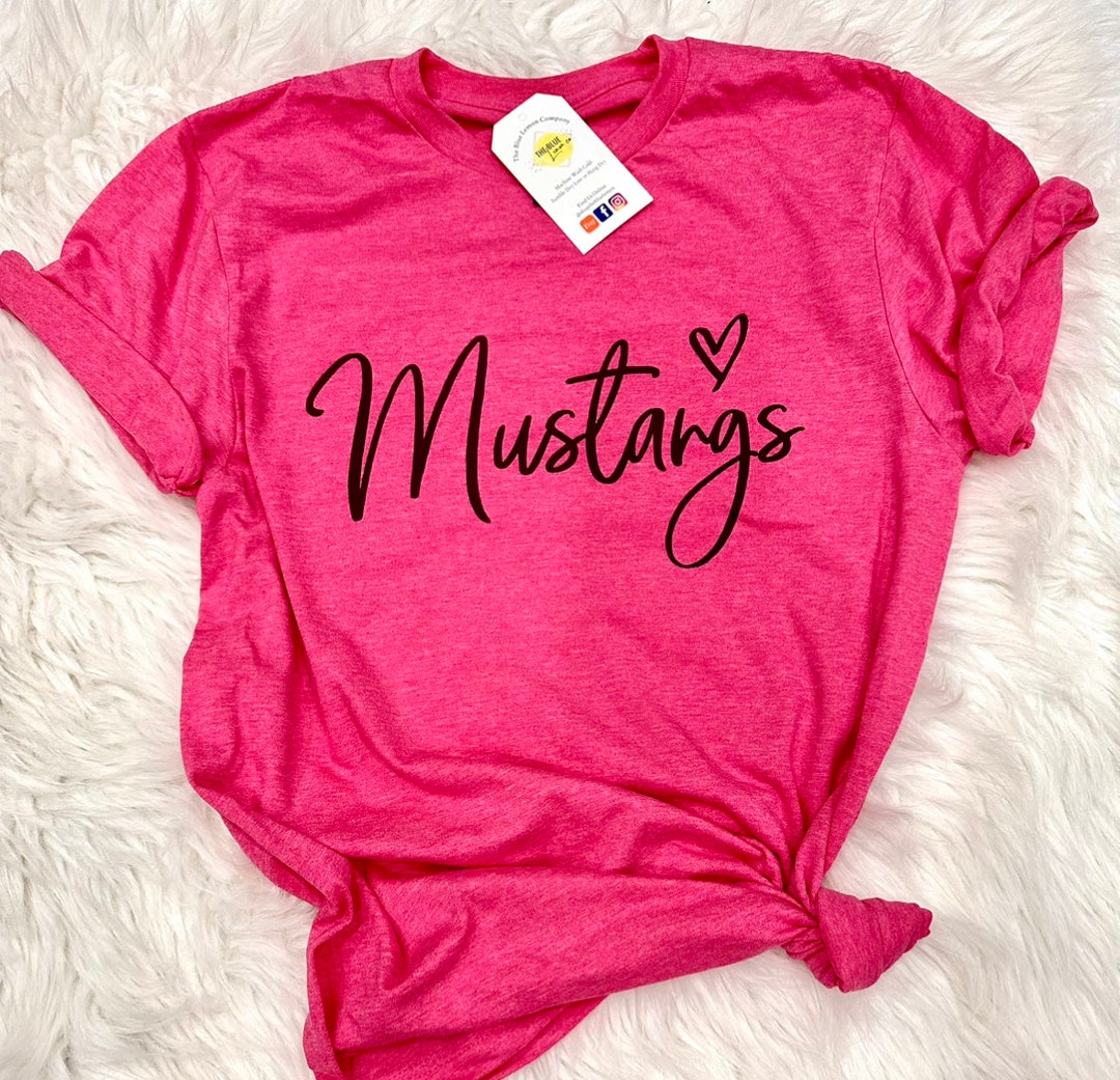 HADLEY, ADULT Mustangs,spirit Wear, Mustangs Heart, Gildan Softstyle ...