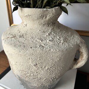 Matte Textured Vase, Aged Vessel, Artisanal Vase, Minimalist Organic ...