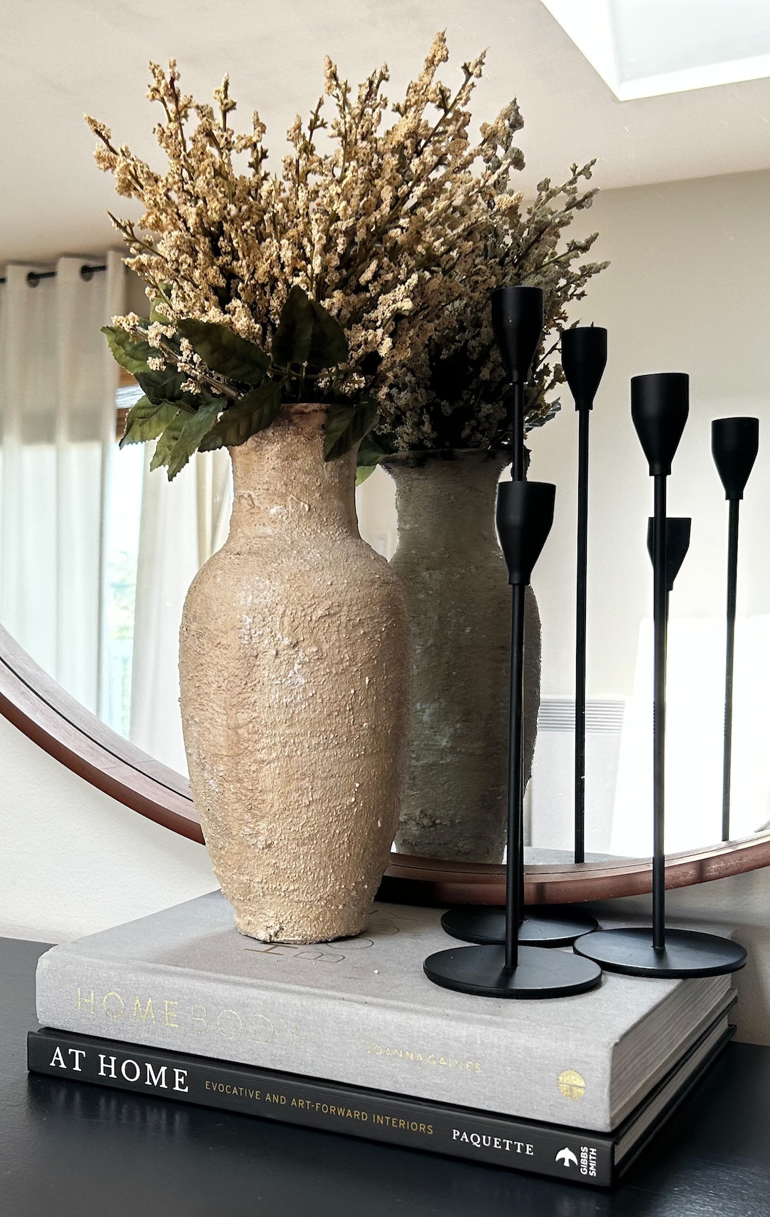 Handcrafted Vintage Vase, Primitive Vase, Vase, Tapered Primitive Vase ...